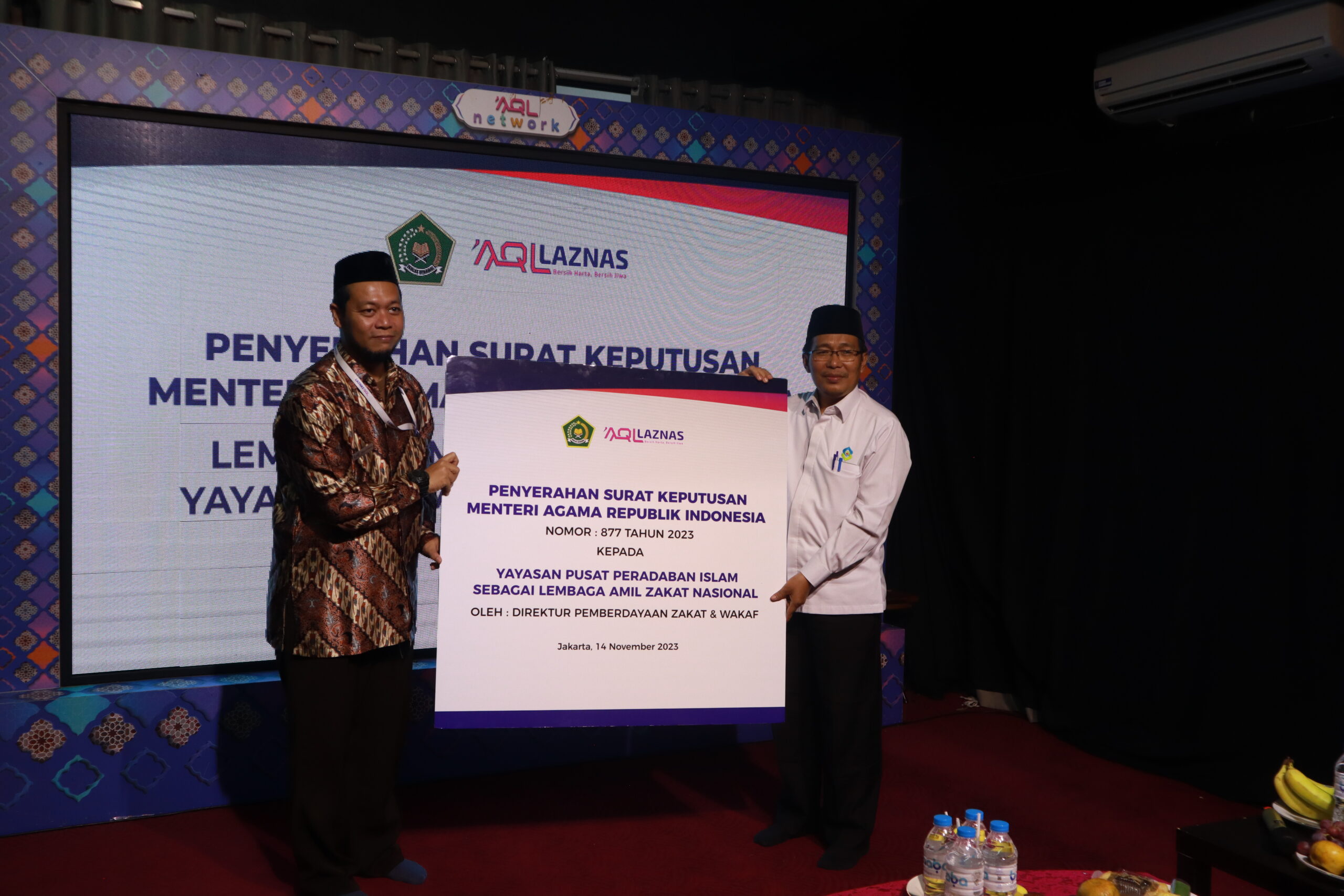 LAZNAS AQL TERIMA SK LEGALITAS LAZ SKALA NASIONAL DARI KEMENAG RI – AQL ...